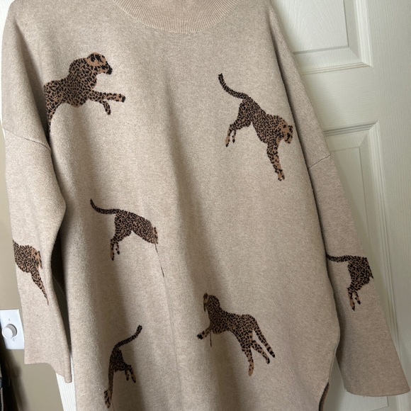 entro | Sweaters | Cheetah Sweater | Poshmark